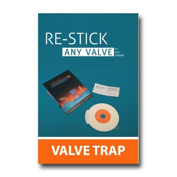 Self-adhesive U-Stick valve sticker